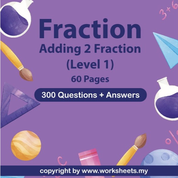 Igcse Math Fraction Adding 2 Fraction Level 1 3 900 Qa Igcse 0755