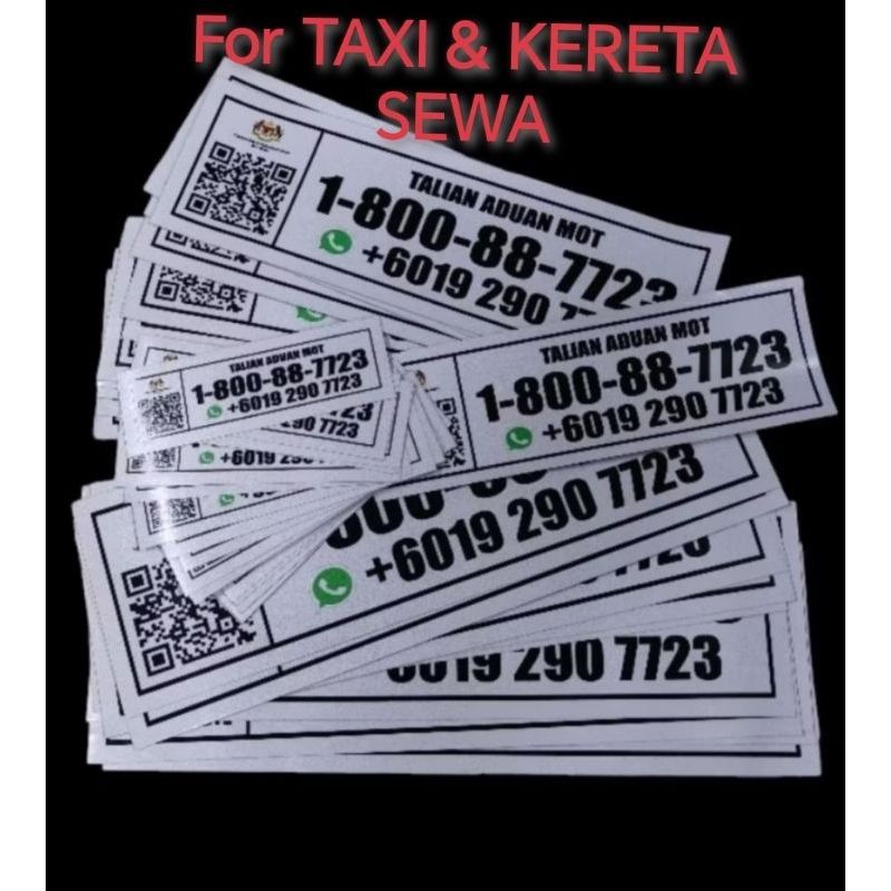 FOR TAXI & LORI BAS (TALIAN ADUAN MOT)reflective | Shopee Malaysia