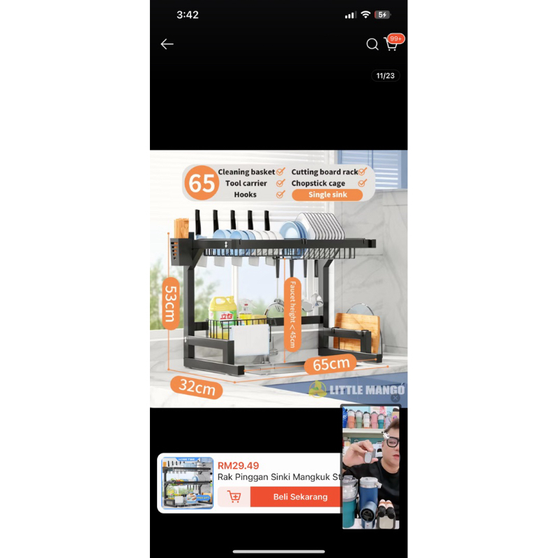 rak pingan sinki 65cm | Shopee Malaysia