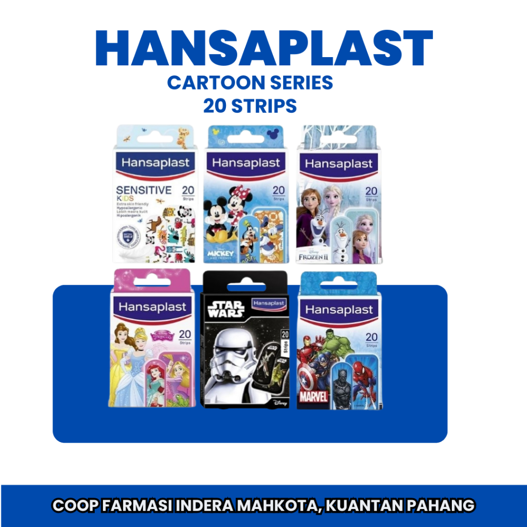HANSAPLAST CARTOON SERIES 20 STRIPS | Shopee Malaysia