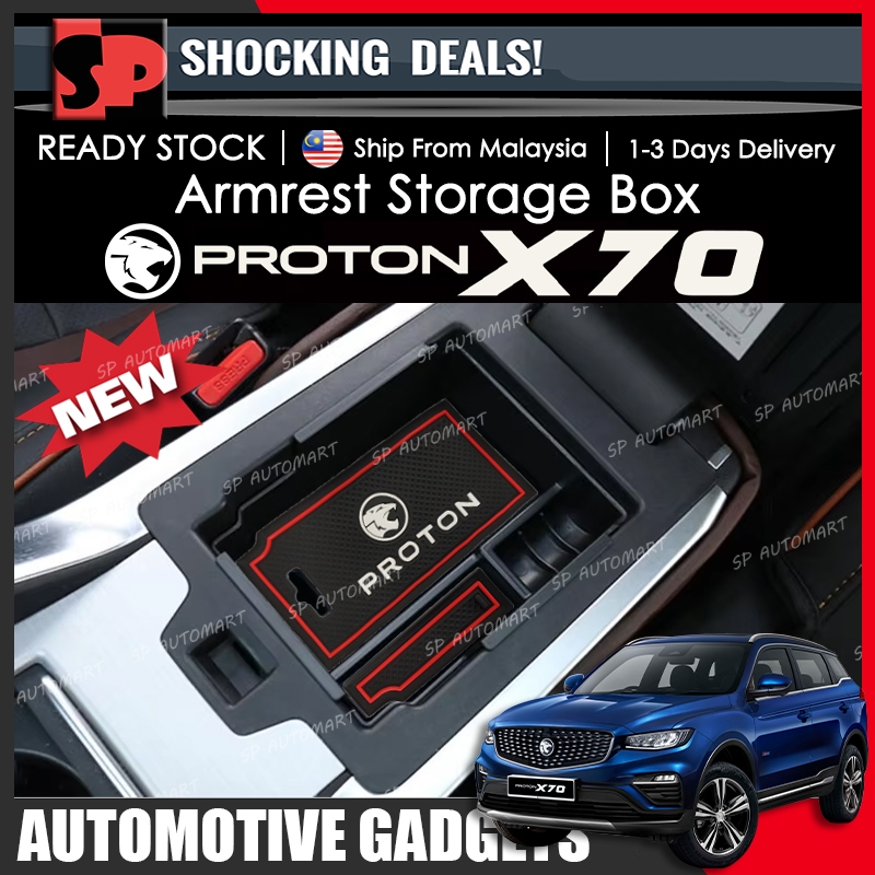 Proton X70 Armrest Storage Box Center Console Organizer With New Proton ...