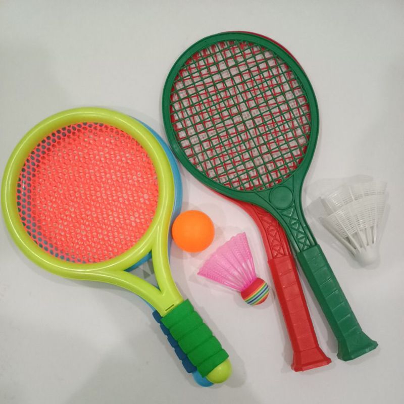 2in1 toy tennis badminton racket shuttle cock children's outdoor indoor ...
