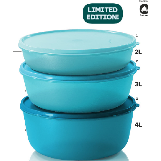 {PROMOSI} TUPPERWARE MODULAR BOWL (2PCS) 2L 3L 4L | Shopee Malaysia