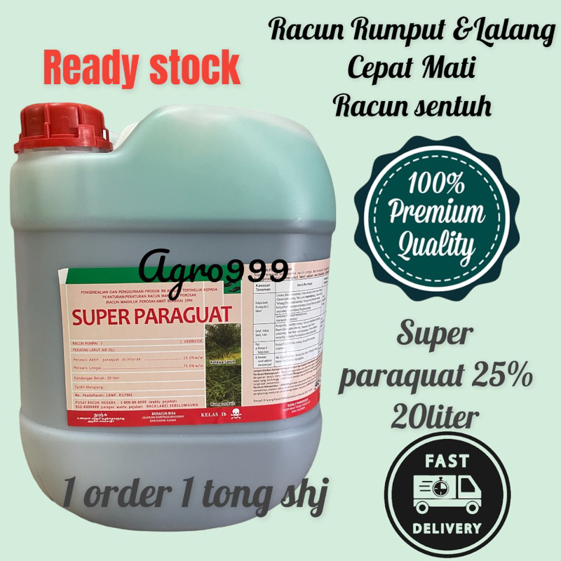 20L Racun sentuh 25%||Racun Lalang&rumput |Ready stock | Shopee Malaysia