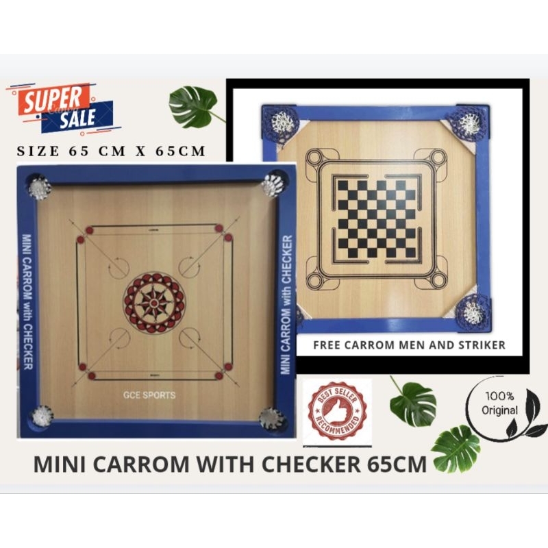 Mini Carrom with Checker / 65cm ( 2 in 1 carrom ) | Shopee Malaysia