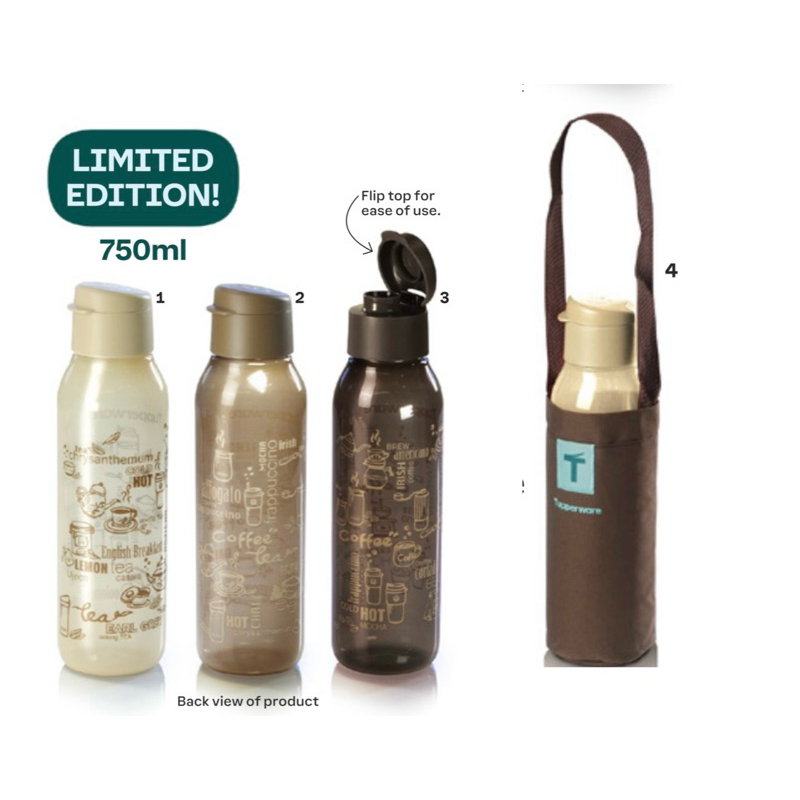 Tupperware Coffee Tea & Cham Eco Bottle 750ml | Shopee Malaysia