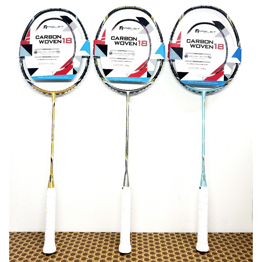 FELET Carbon Woven 18 Badminton Racket NEW Colors! | Shopee Malaysia