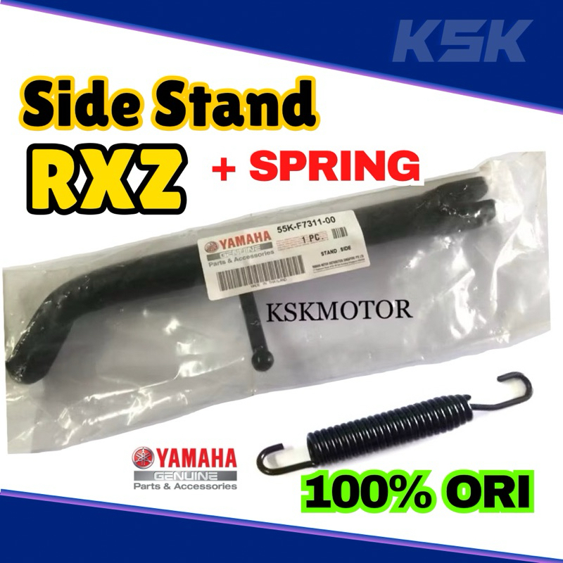 YAMAHA SIDE STAND RXZ + SPRING ORIGINAL TONGKAT RXZ LC135 Y15 125Z ...
