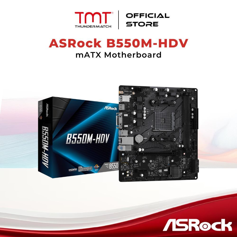 ASRock B550M-HDV mATX Motherboard | Shopee Malaysia
