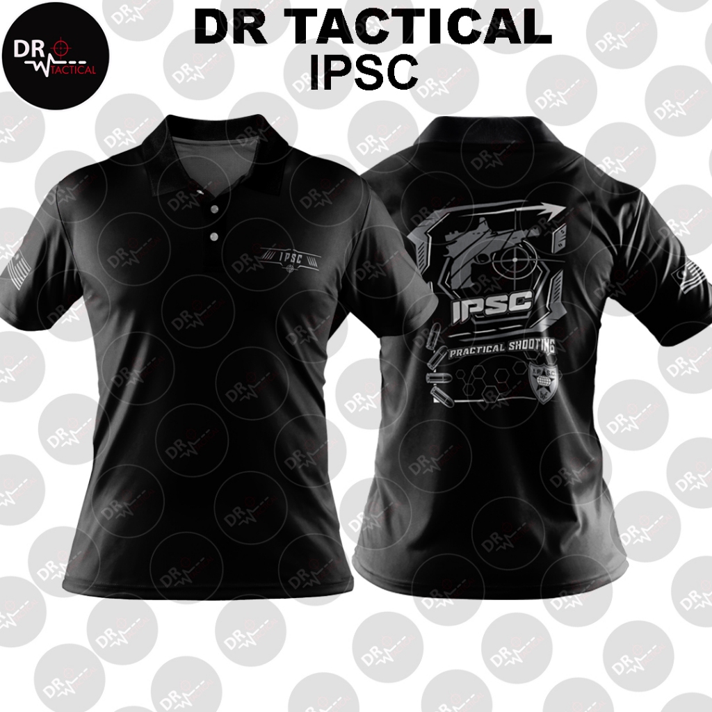 Dr Tactical Microfiber Silkscreen Collar T-shirt Ipsc Collar Ready ...