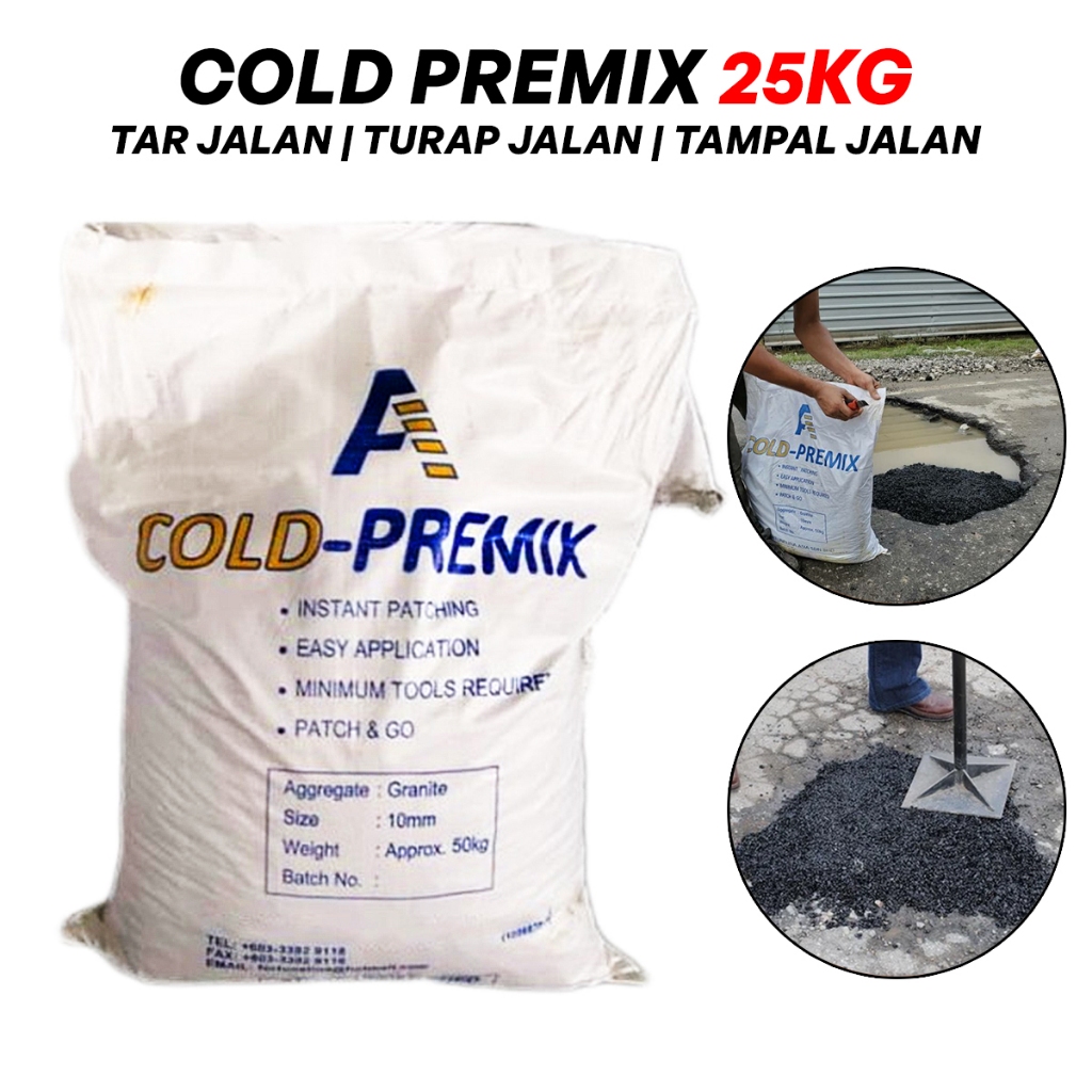 A Cold Premix 25KG/BAG / All Weather Cold Premix 25KG/PAIL Turap Jalan ...