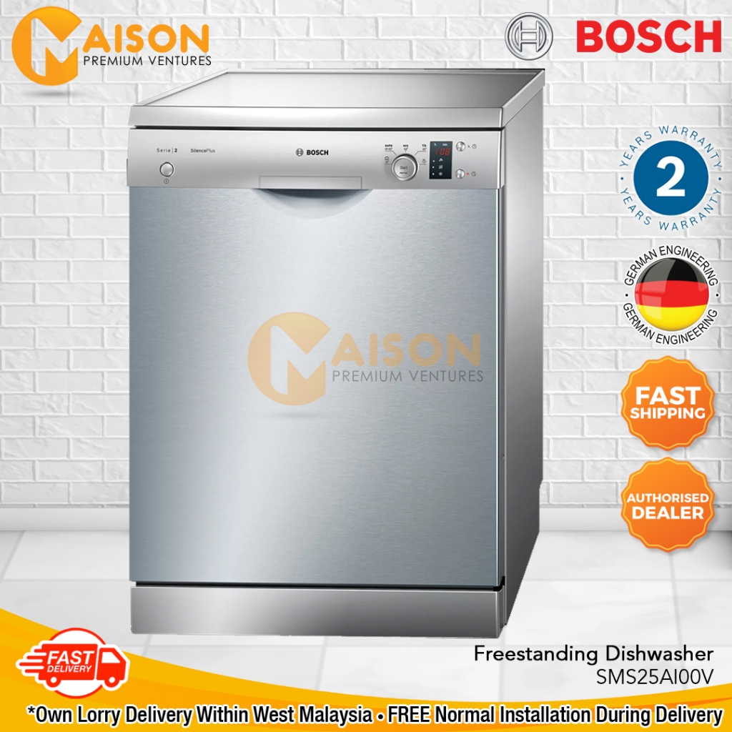 Bosch Series 2 Dishwasher SMS25AI00V | Shopee Malaysia