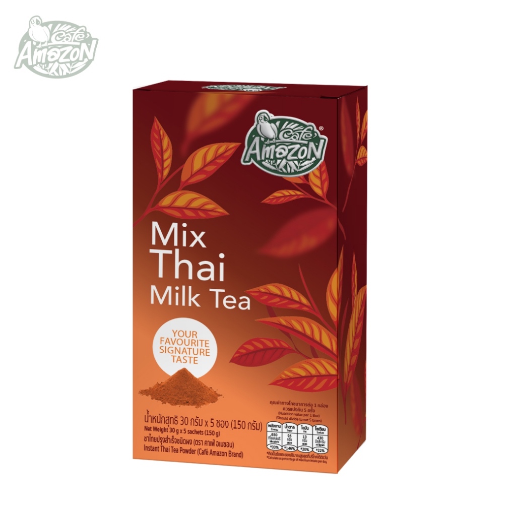 Cafe Amazon Mix Thai Milk Tea Drink Instant Premium Thai Milk Tea Mix ...