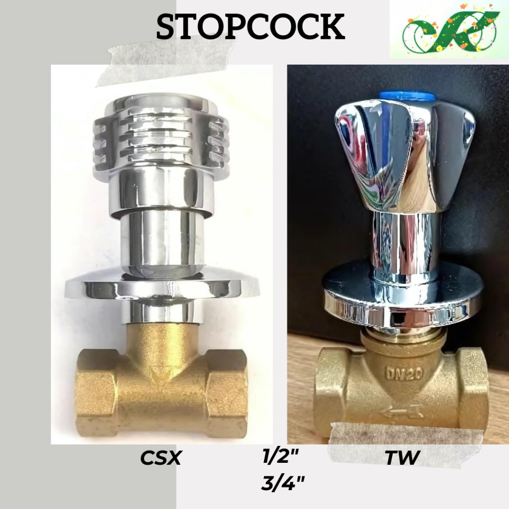 1/2" 3/4" Brass Full Turned Shower Stop Valve Concealed Wall Stopcock ...