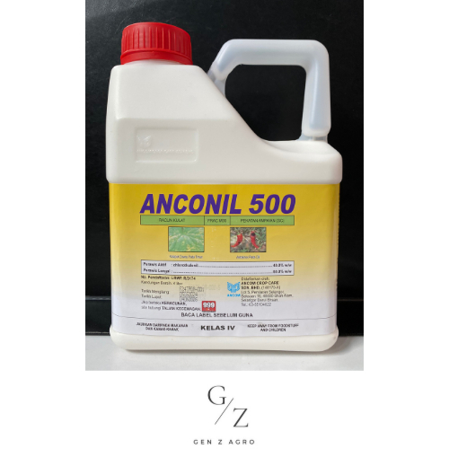 (4L) Ancom Fungicide Anconil 500 (Chlorothalonil 42%) / Racun Kulat ...