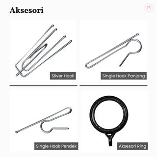 IP CURTAIN 【Ready Stock】Aksesori Cangkuk Single Cangkuk Langsir Metal ...