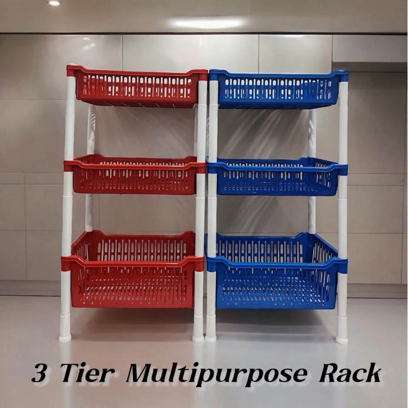 3 Tier Multipurpose Rack / Plastic Rack / Dish Rack / Kitchen Rack ...