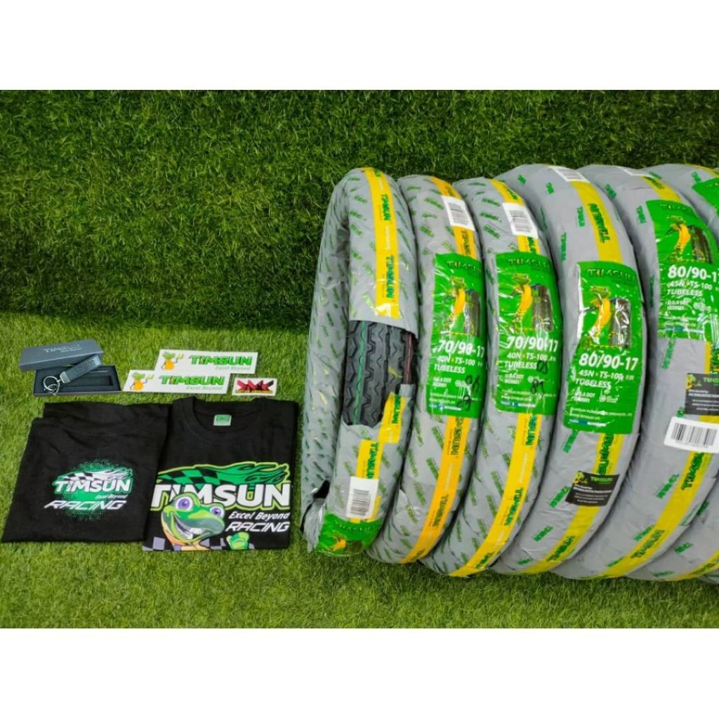 TIMSUN TYRE TS100 70/90-17 80/90-17 TUBELESS BUNGA TT100 TIM SUN ⛔FREE ...