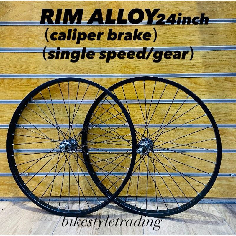 24" basikal alloy rim set front and rear/rim basikal 24inch/rim basikal ...