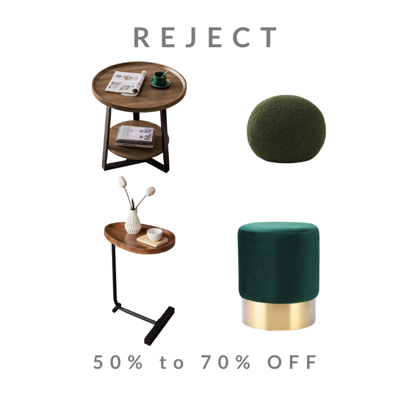 REJECT Furniture Pouf Table Rack | Shopee Malaysia