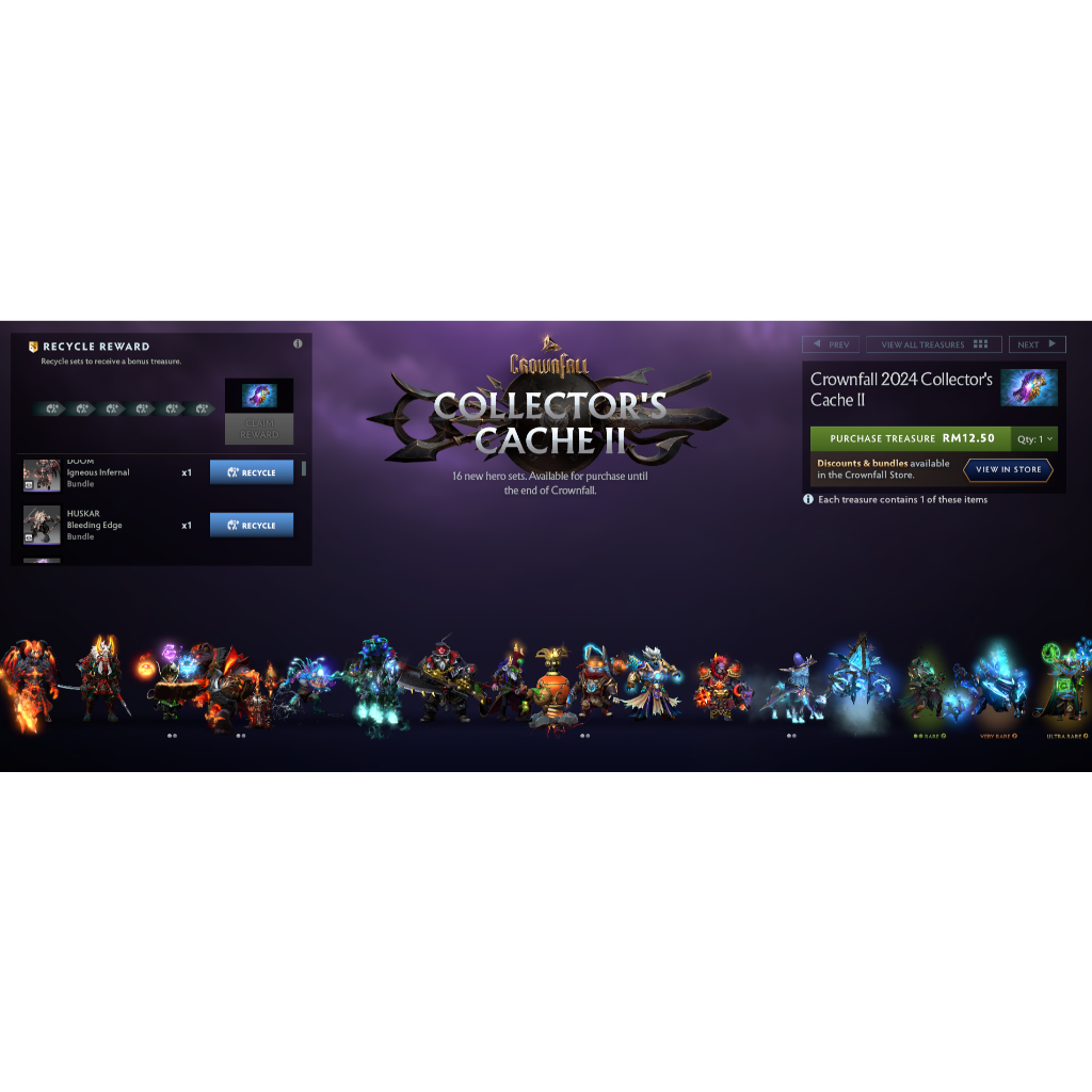 Dota 2 Crownfall 2024 Collector Cache II Combo Set [Need friend on ...