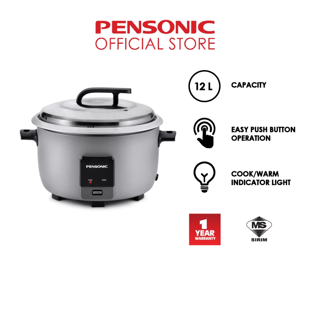 Pensonic Commercial Rice Cooker (12L) | PRC-1200A | Shopee Malaysia