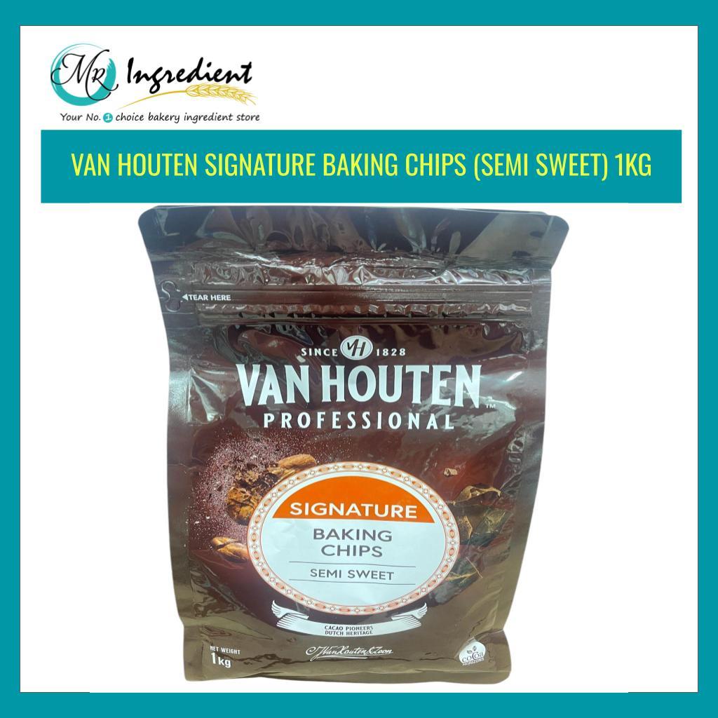 VAN HOUTEN SIGNATURE BAKING CHIP (SEMI SWEET) 1KG [READY STOCK][HALAL ...