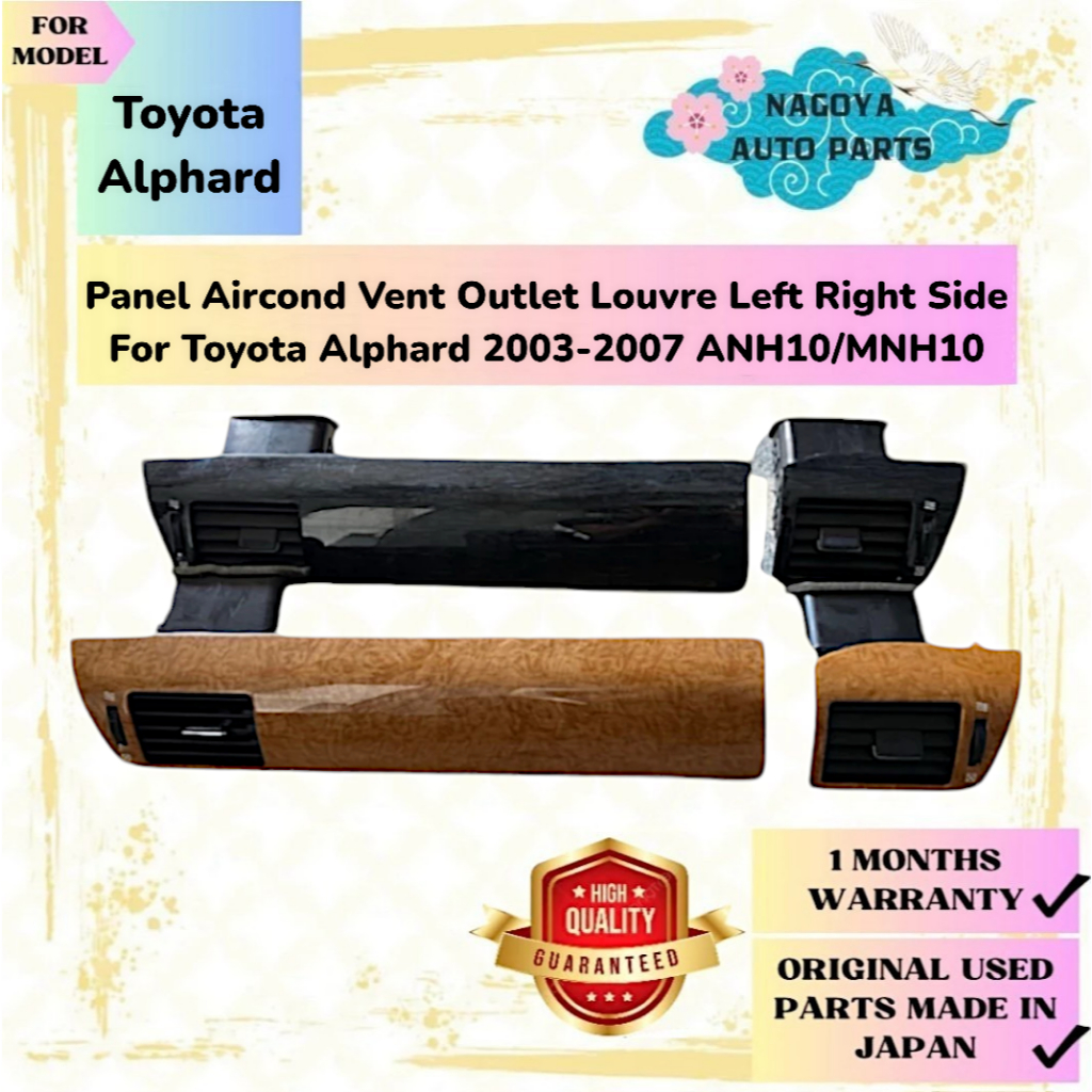Panel Aircond Vent Outlet Louvre Left Right Side For Toyota Alphard ...