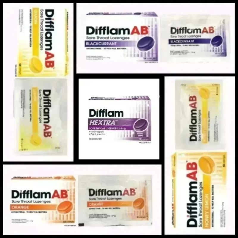 Difflam AB Hextra Cough Sore Throat Lozenges 12's | Shopee Malaysia
