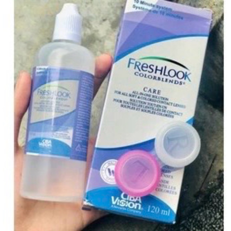 Multi Purpose Solution Contact Lens lenses 120ML by Freshlook Air cuci contact lens Eye Drops ...