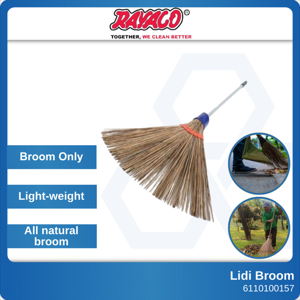 RAYACO Handle Lidi Broom Penyapu Lidi Sabut Kelapa Sweeper (BROOM ONLY ...
