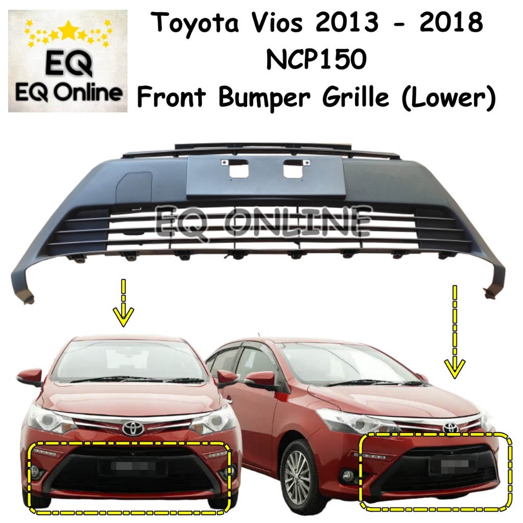 Toyota Vios NCP150 2013 - 2018 Keli Limo Front Bumper Lower Grille ...