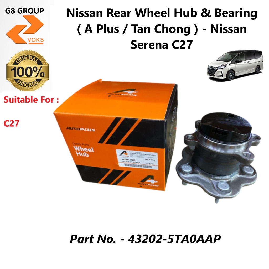 Nissan Rear Wheel Hub & Bearing ( A Plus / Tan Chong ) - Nissan Serena ...
