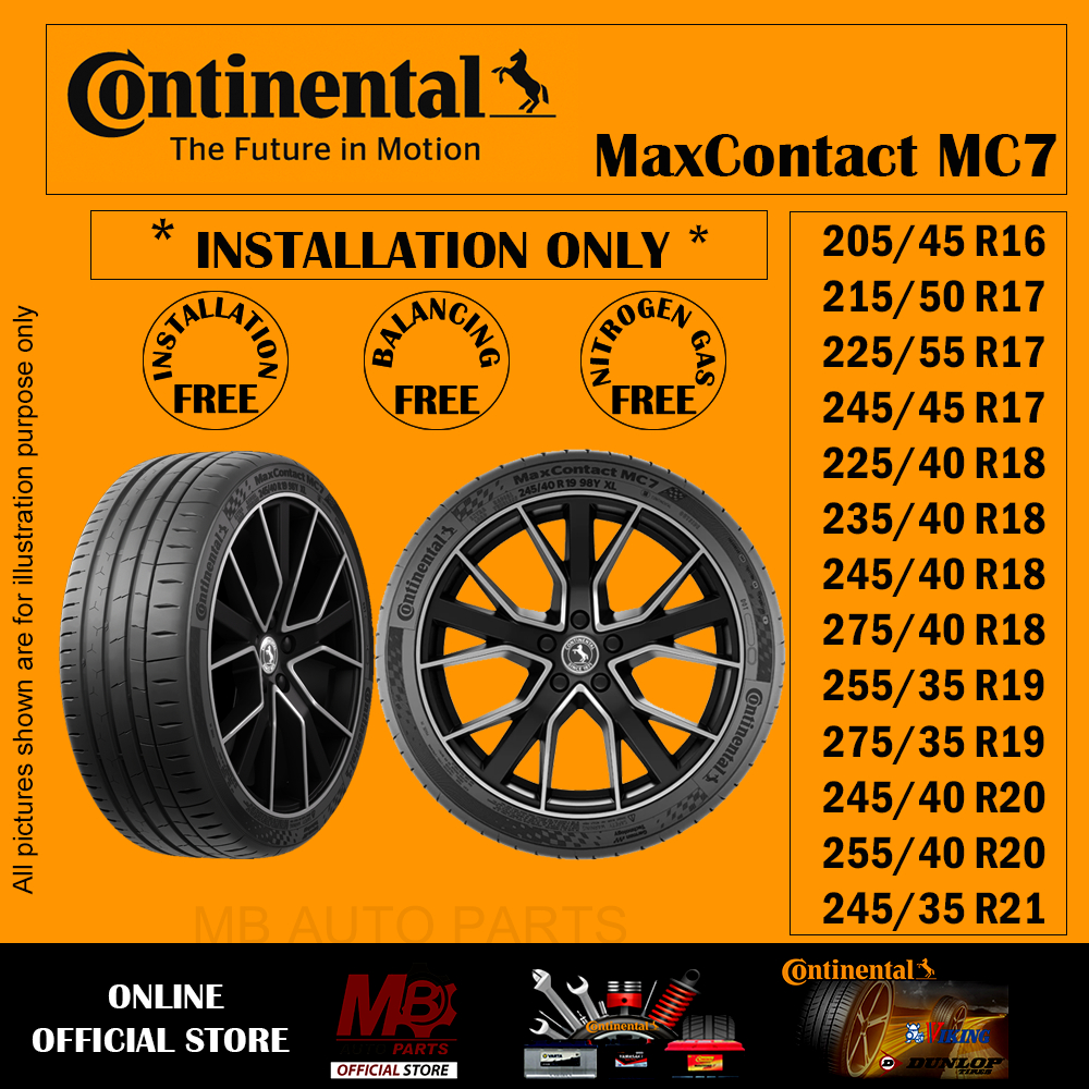 Continental MC7 MaxContact™ [INSTALLATION 1-3 DAYS] | Shopee Malaysia