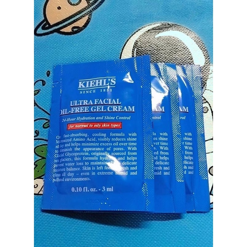 KIEHL'S ULTRA FACIAL DIL-FREE GEL CREAM (3 pieces x 3ml = 9ml) | Shopee ...