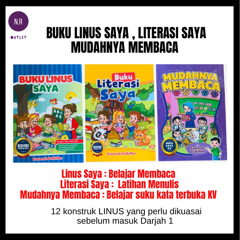 Kombo Buku Literasi Saya dan Buku Linus Saya by Cikgu Zawana ...