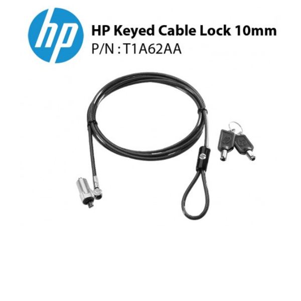 HP Keyed Cable Lock 10 mm T1A62AA Standard Lock Slot | Shopee Malaysia
