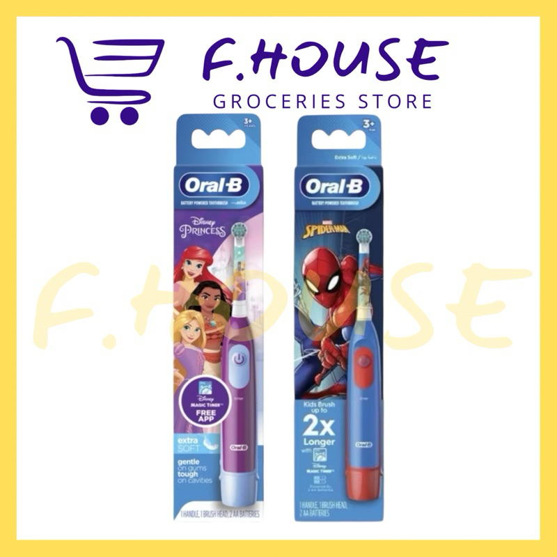 Oral-B Kids Electric Toothbrush Disney Princess 3+ / Spiderman (1Pcs ...