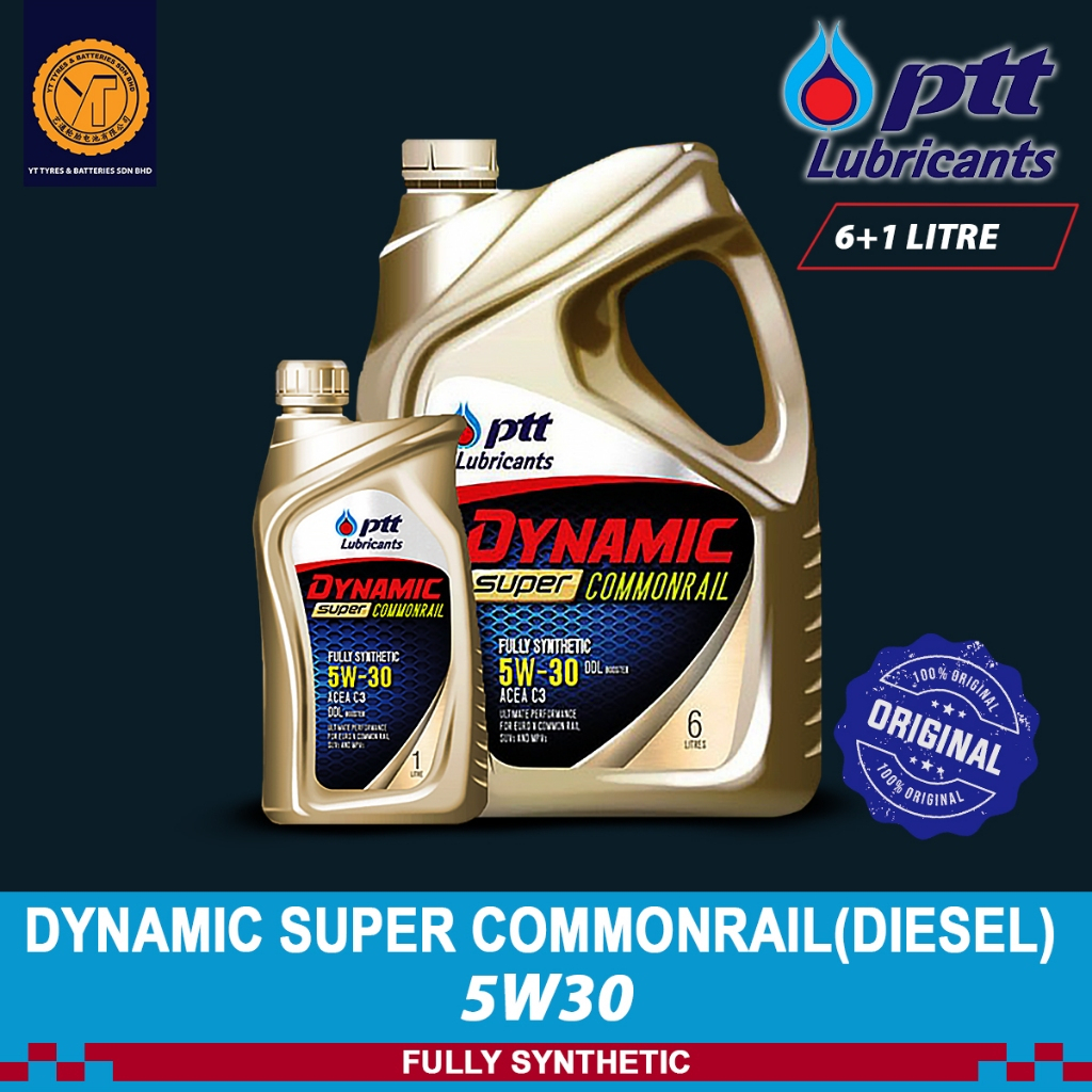 5W30 PTT DYNAMIC SUPER COMMONRAIL SYNTHETIC(DIESEL) 6+1L | Shopee Malaysia