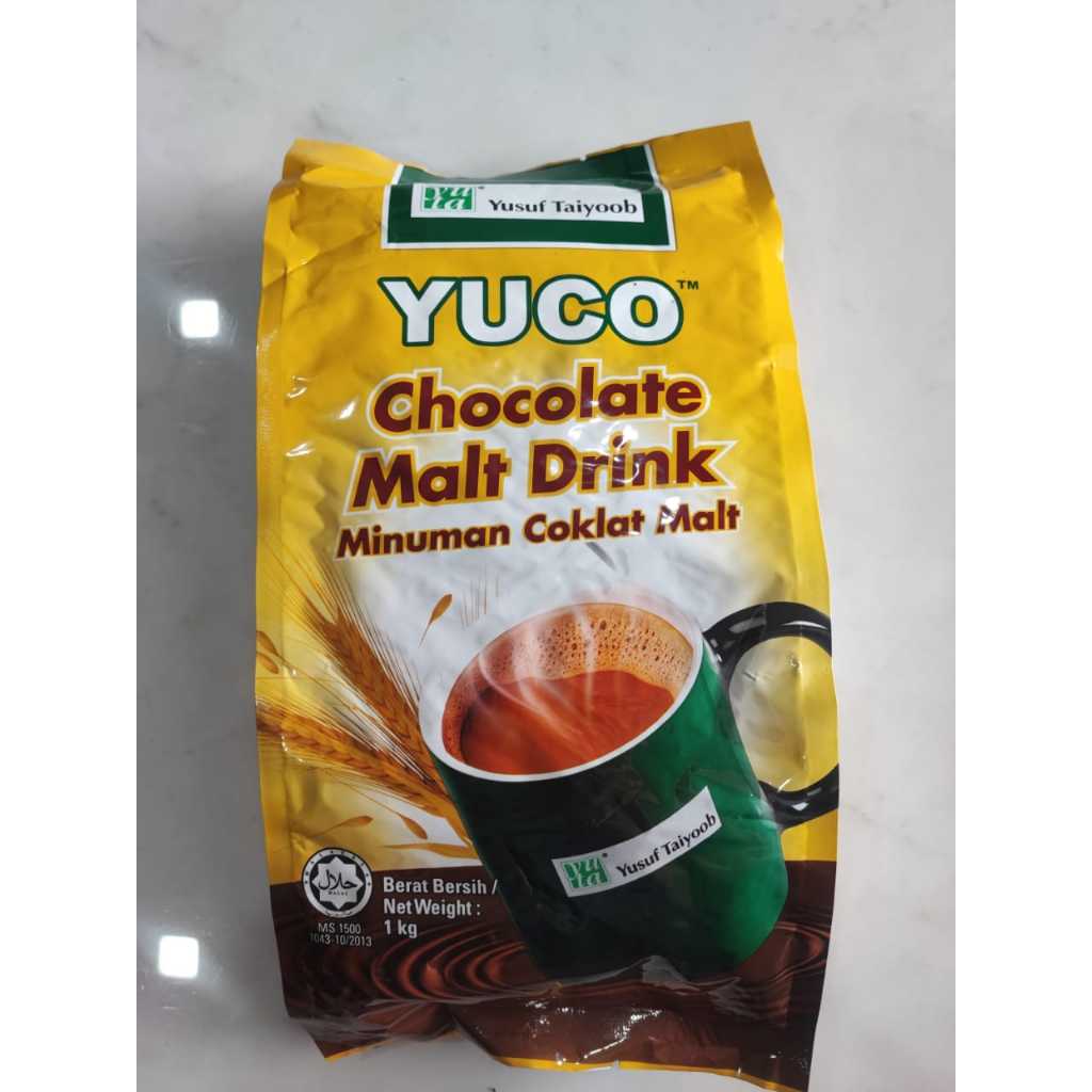 Yusuf Taiyoob Yuco Chocolate Malt Drink 1kg Serbuk Minuman Coklat Malt ...