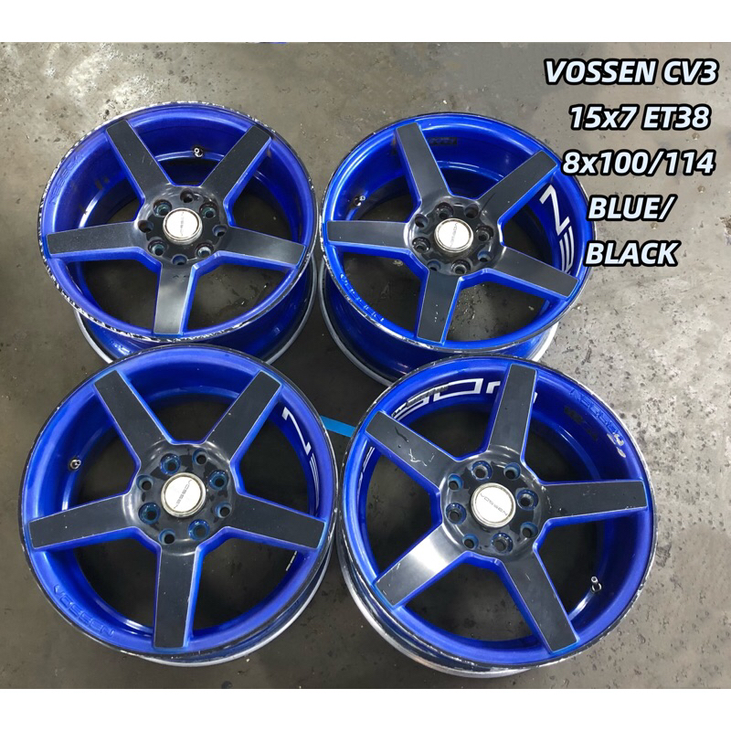 USED RIM VOSSEN CV5 15 INCH FOR MYVI ALZA SAGA FLX BLM WIRA WAJA GEN2 ...