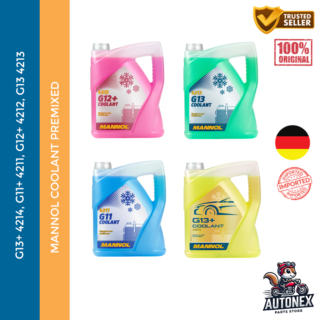 Mannol G11 G12+ G13 Radiator Coolant 1L 5L(MADE IN GERMANY) | Shopee Malaysia
