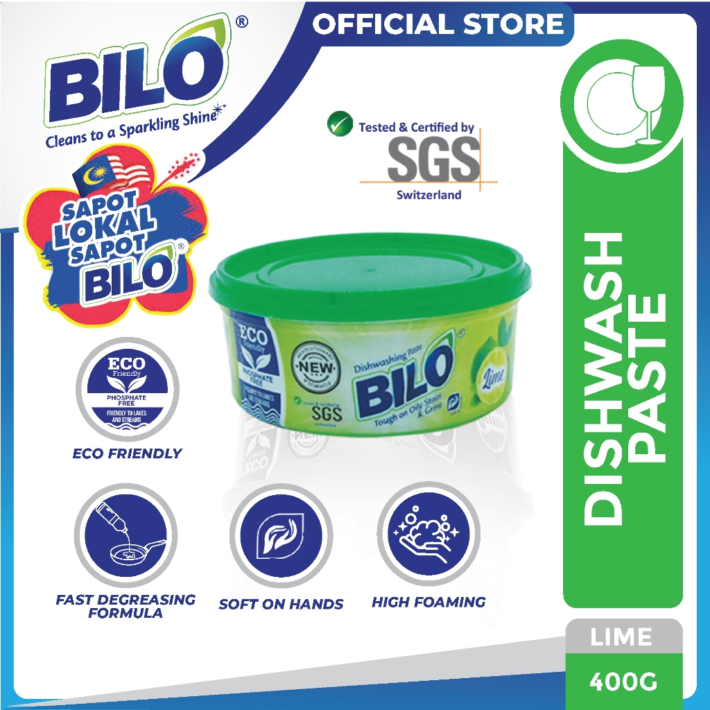 BILO DISHWASH PASTE-400G-LIME / DIRECT FROM FACTORY. | Shopee Malaysia