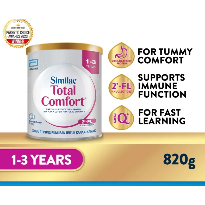 Similac Total Comfort Formula Milk 1-3 year 820g | Shopee Malaysia