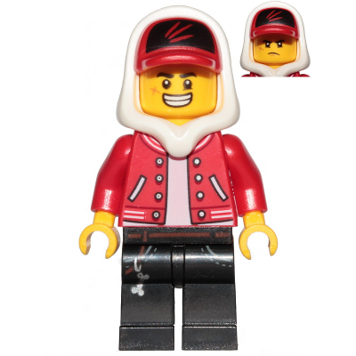 Lego HS001 Hidden Side : Jack Davids Minifigure - Red Jacket with Cap ...