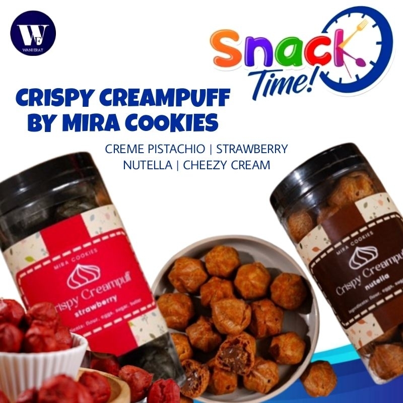 CRISPY CREAMPUFF BY MIRA COOKIES | CREAM PUFF MIRAKUKU | Shopee Malaysia