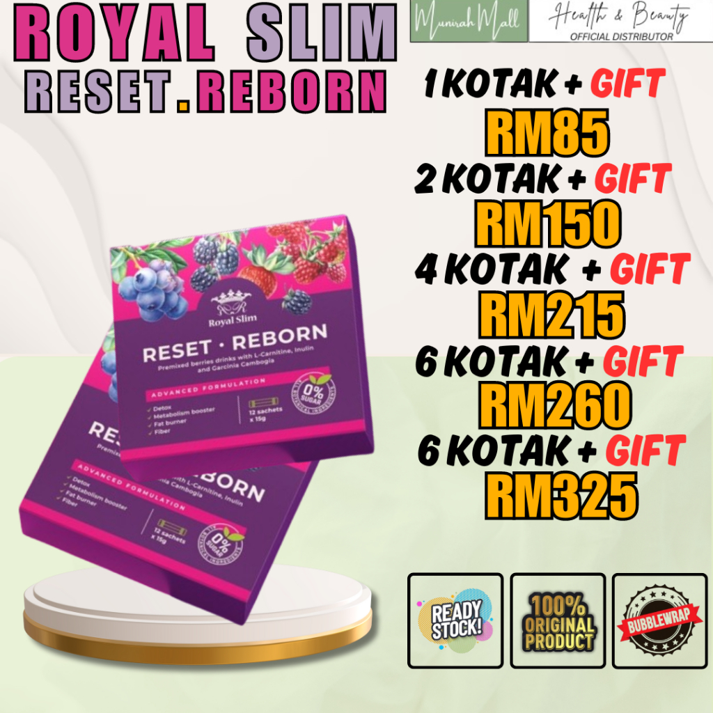 [OFFICIAL DISTRIBUTOR] LISHUO ROYAL SLIM RESET REBORN FAT BURNER MIXED ...