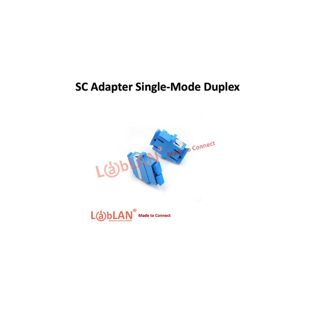 LabLAN Fiber Optic SC Adapter Single-mode Duplex Blue / Multi-mode ...