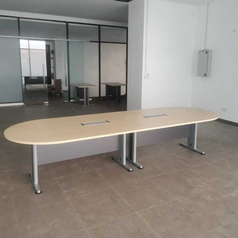 Oval Shape Meeting Table Conference Table (12 Feet) - Home & Office ...
