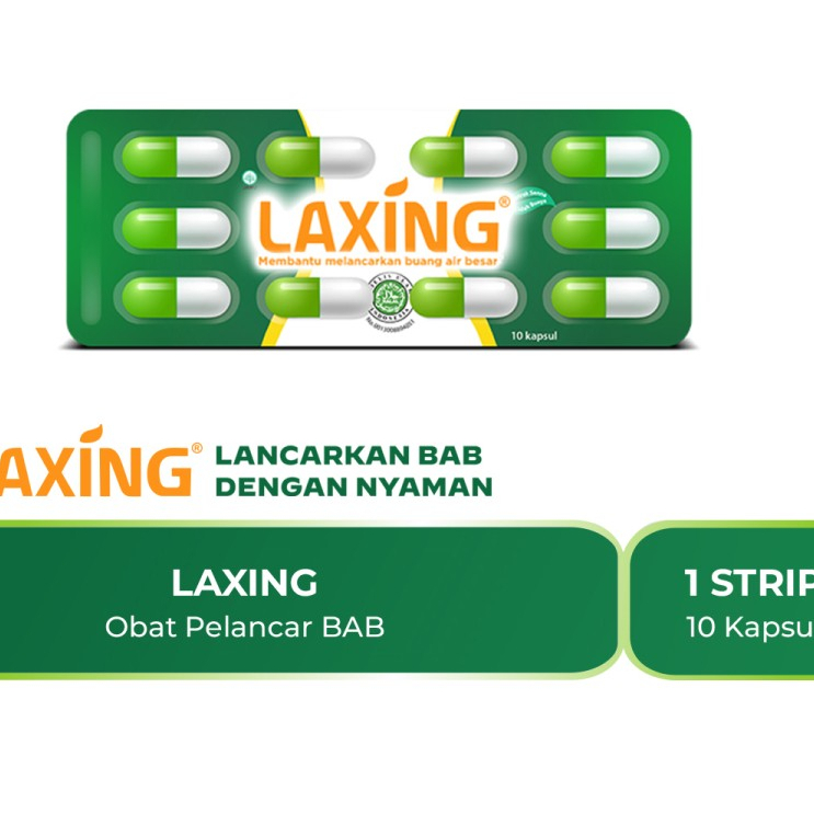 Laxing melancarkan BAB ( 1 Strips @10 Kapsul/Capsule ) | Shopee Malaysia